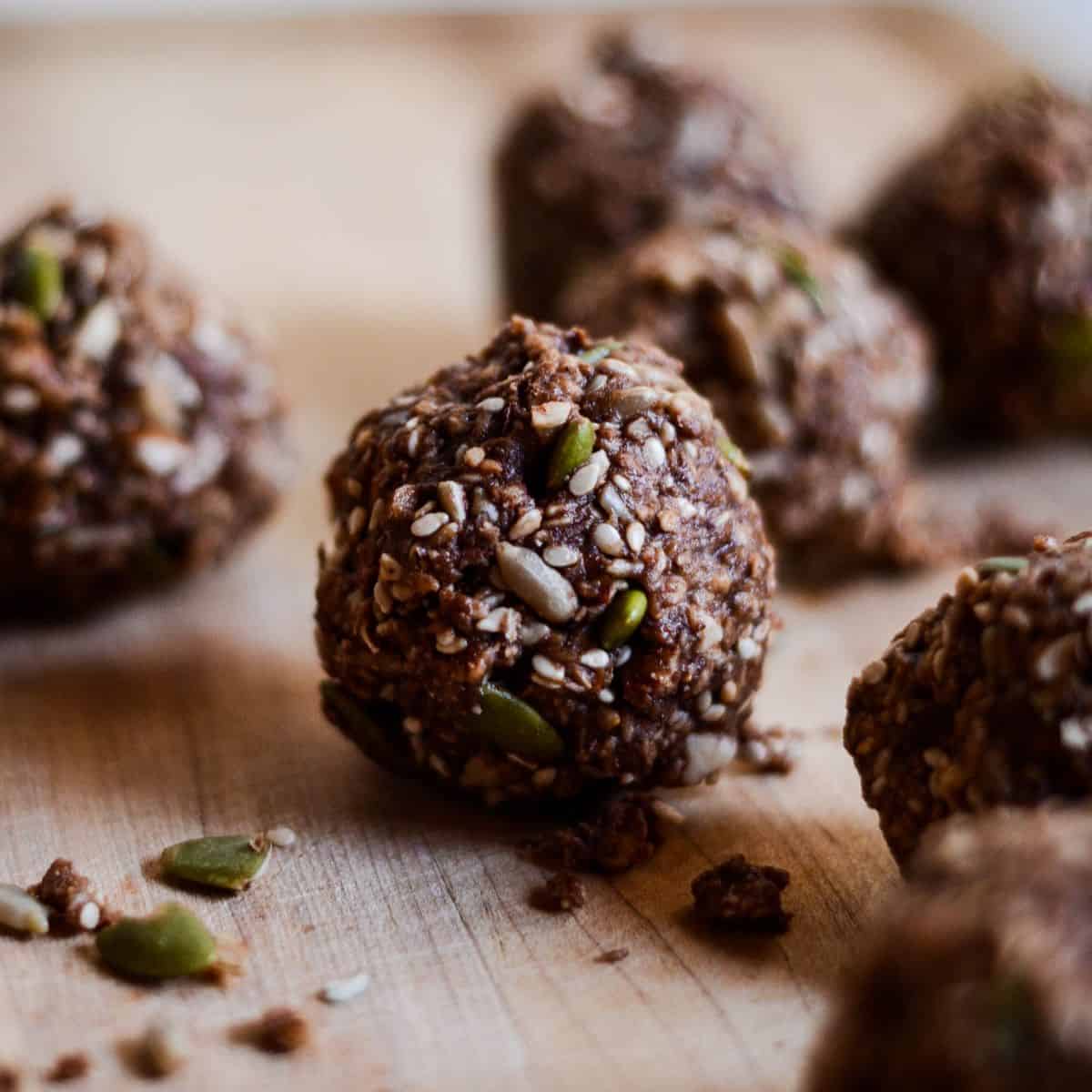 Easy Energy Balls without Dates - Beside the Mountain