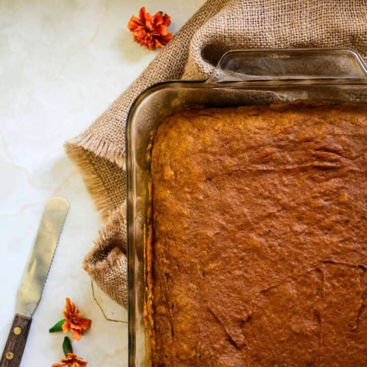 Easy Pumpkin Snack Cake Recipe - Beside the Mountain