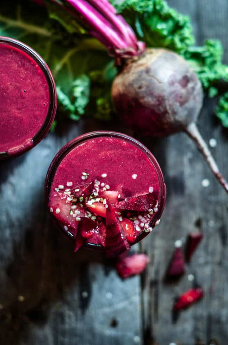 Beet Kale Smoothie - Beside the Mountain