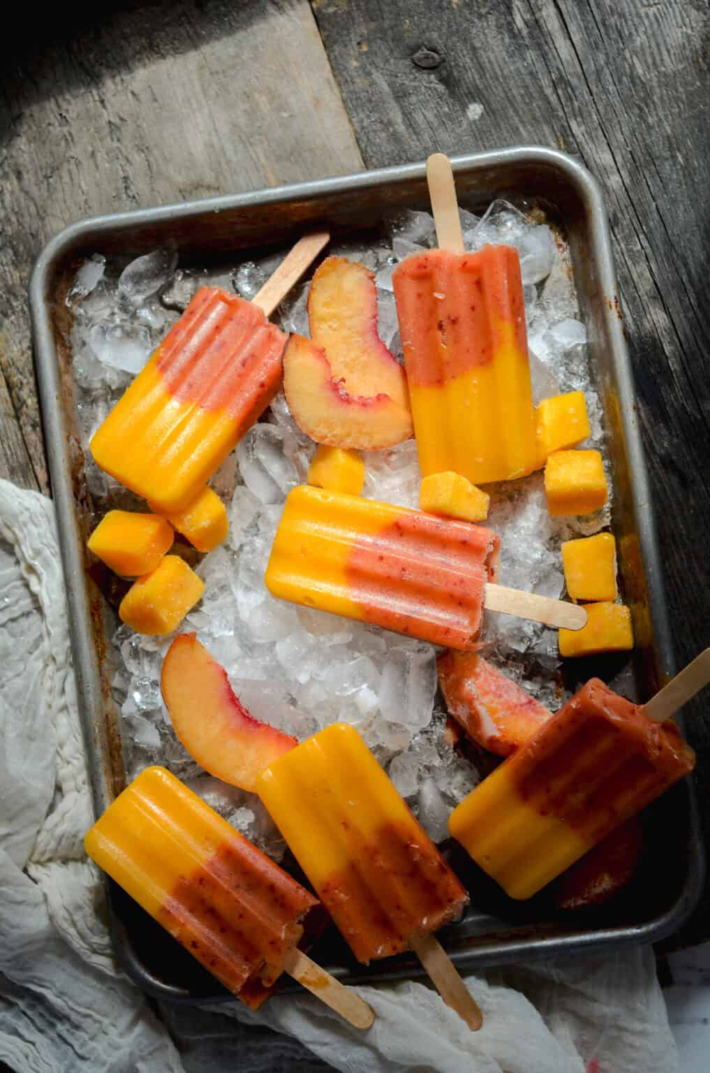 Super Incredible Peach Mango Popsicles - Beside the Mountain