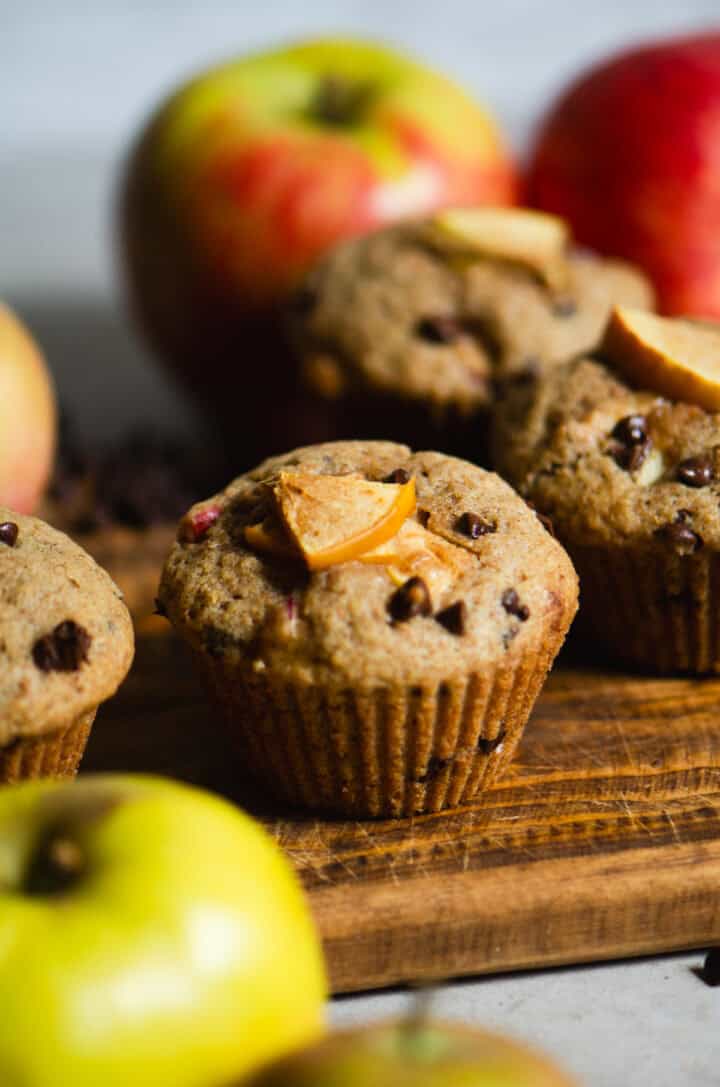 Apple Chocolate Chip Muffins - Beside the Mountain