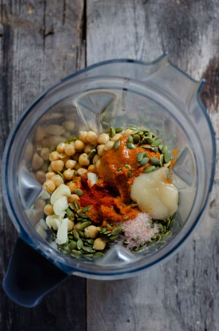 Pumpkin Seed Hummus (savory) - Beside the Mountain